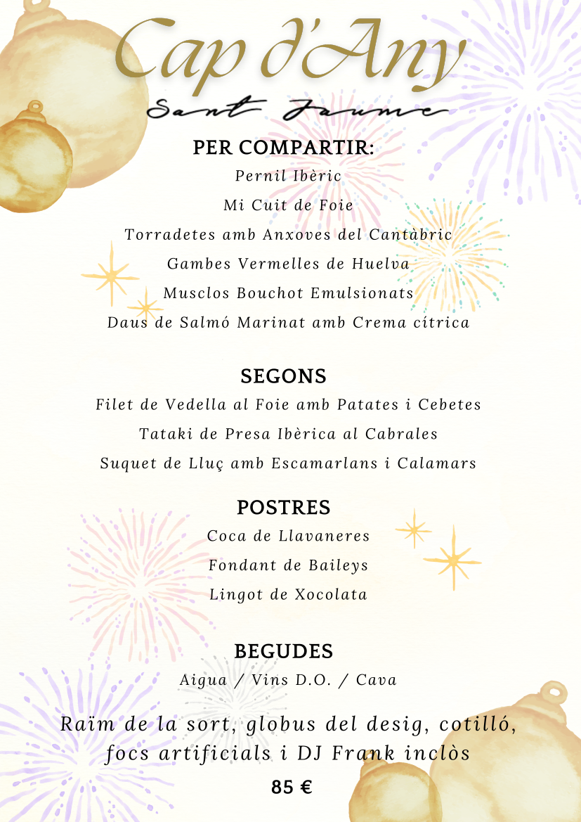Menú Cap d’any – Sant Jaume